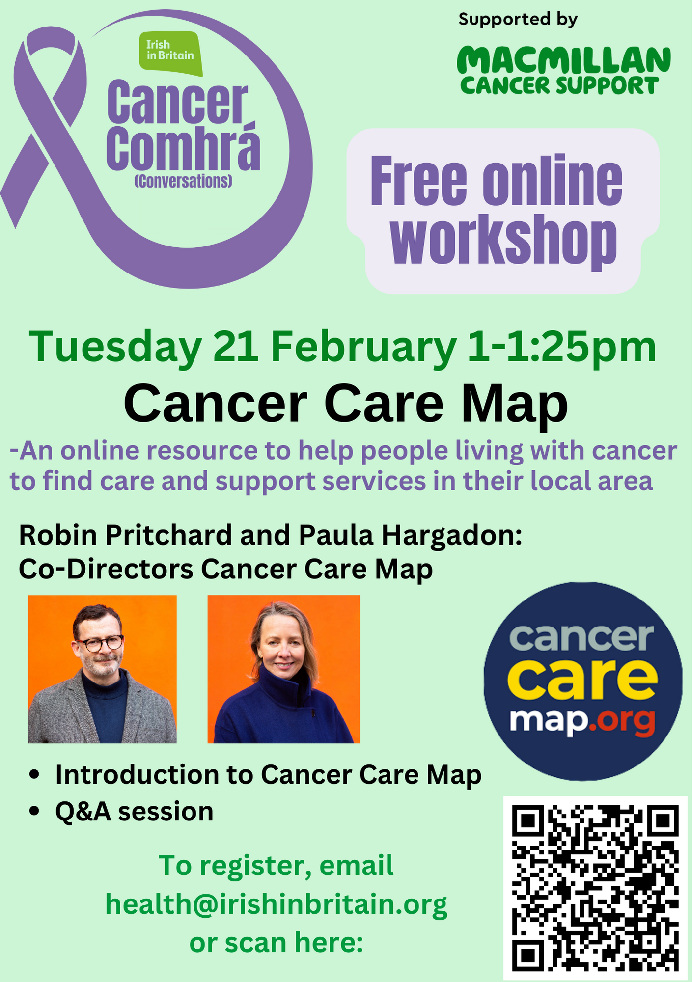 Cancer Comhrá/Conversations- Events - Irish in Britain