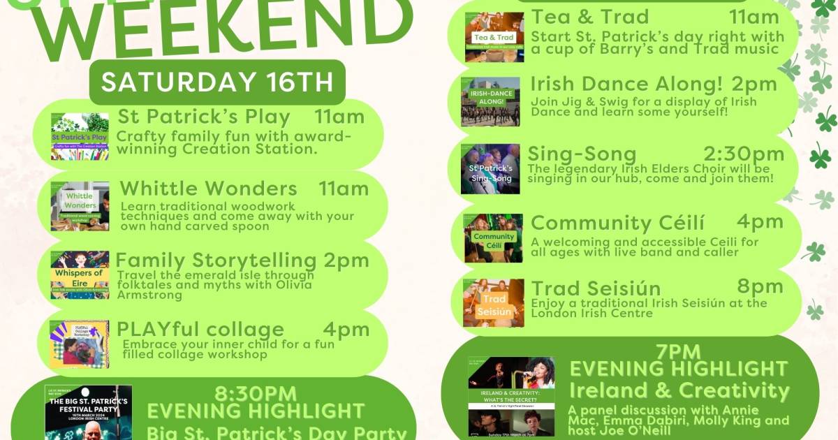 St Patrick's Weekend at the London Irish Centre - Irish in Britain